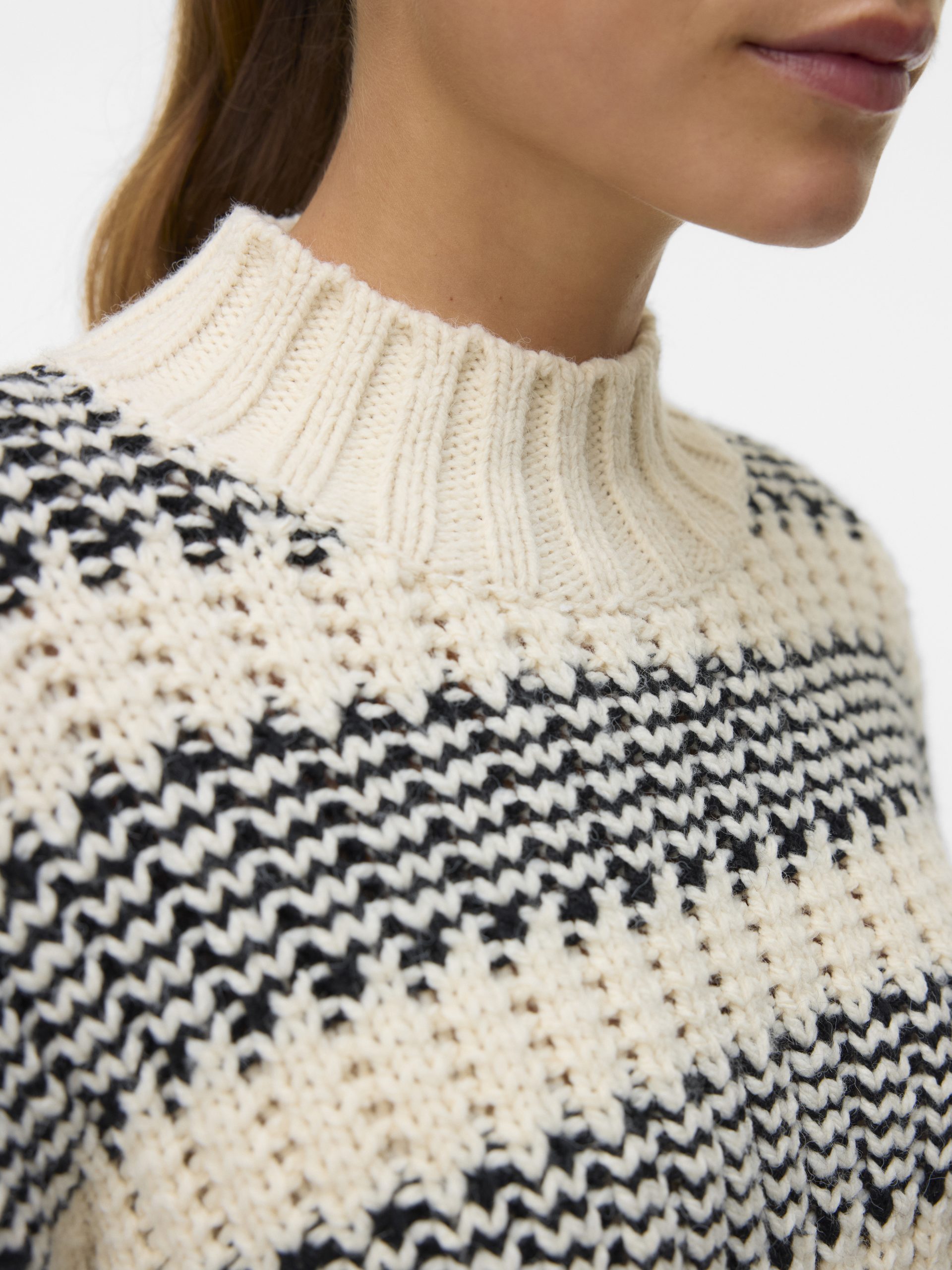 VMSKYE LS HIGHNECK PULLOVER GA-Birch - Nordic Fashion Outlet